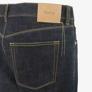 Fendi Regular-fit Five-pocket Jeans - Blue