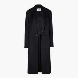 Fendi Cashmere Midi Coat - Black