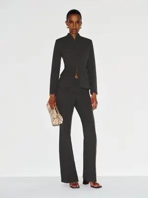 REFORMATION Kora Jacket Charcoal