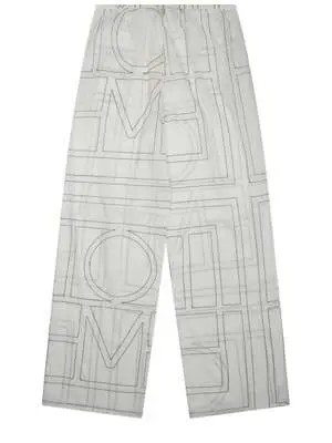 TOTEME Pantalone Con Ricamo Monogram