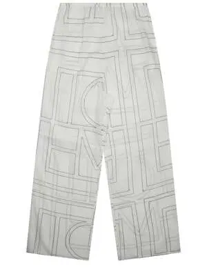 TOTEME Pantalone Con Ricamo Monogram