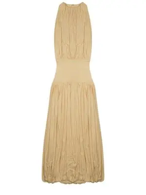 TOTEME Drapery Viscose Maxi Dress - Yellow