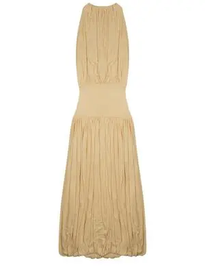 TOTEME Drapery Viscose Maxi Dress - Yellow