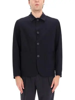 Herno Wool Blend Blazer - Blue