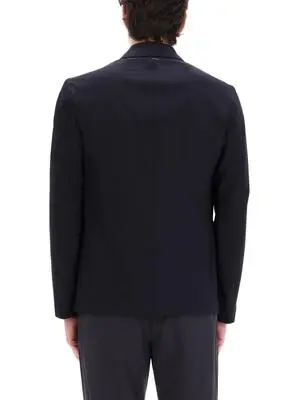 Herno Wool Blend Blazer - Blue