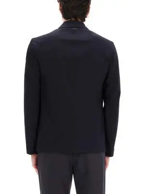 Herno Wool Blend Blazer - Blue