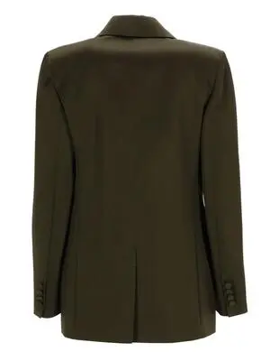 Max Mara Envers Satin Blazer - Green