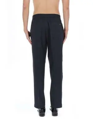 Herno Linen And Viscose Blend Trousers