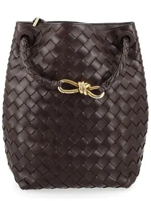 Bottega Veneta Small Andiamo Bucket Bag - Brown