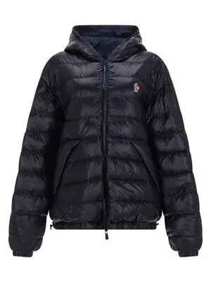 Moncler Bomber Jacket With Hood - Blue
