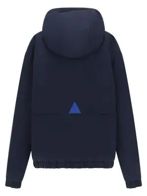 Moncler Bomber Jacket With Hood - Blue