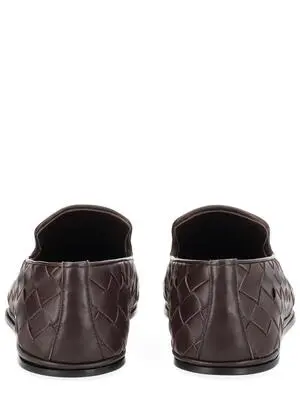 Bottega Veneta Slipper Sunday Woven Leather Slip-on Loafers - Brown