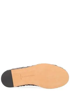 Bottega Veneta Slipper Sunday Woven Leather Slip-on Loafers - Brown