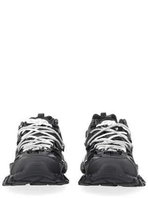 Balenciaga Track Trail Lace Up Sneakers - Black