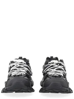 Balenciaga Track Trail Lace Up Sneakers - Black