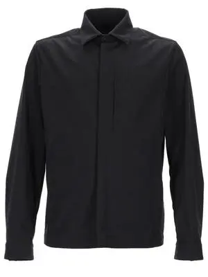 Herno Herno Men Overshirt In Misto Lana Black