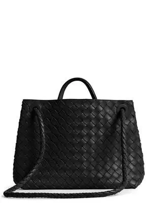 Bottega Veneta Let's Go Medium Bag - Black