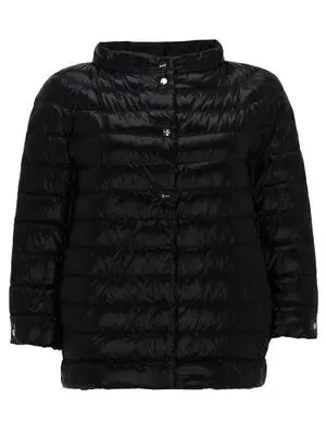 Herno Cropped Padded Down Jacket - Black
