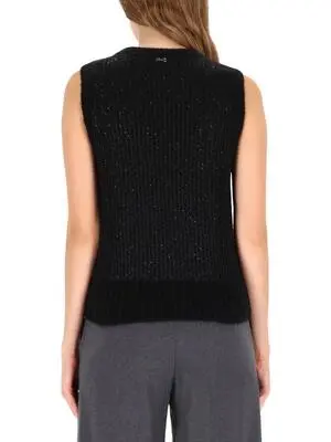 Herno Metallic Effect Sequined Vest