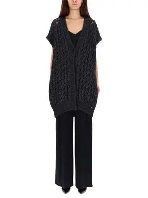 Herno Vest With Perforated Workmanship - Black