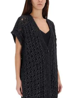 Herno Vest With Perforated Workmanship