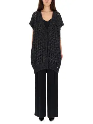 Herno HERNO Vest With Perforated Workmanship Black
