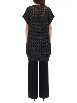 Herno Vest With Perforated Workmanship