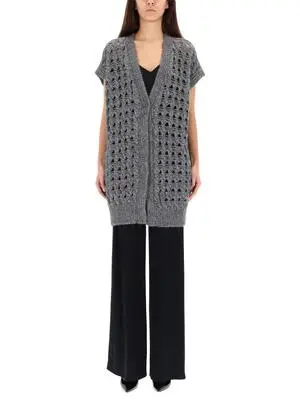 Herno Sleeveless Vest With Perforated Workmanship - Gray