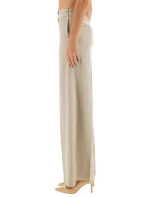 Herno Wide-leg Pants - Cream
