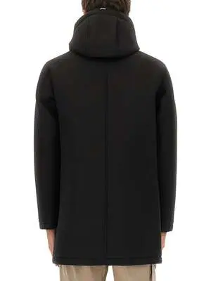 Herno Long Parka In Three Layers Scuba