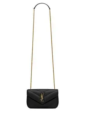 Saint Laurent Borsa Loulou Mini - Black