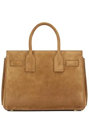Saint Laurent Sac De Jour Small Suede Top Handle Bag - Brown