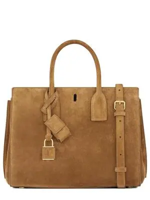 Saint Laurent Sac De Jour Small Suede Top Handle Bag - Brown