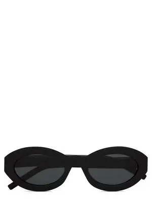 Saint Laurent Oval Sunglasses - Black
