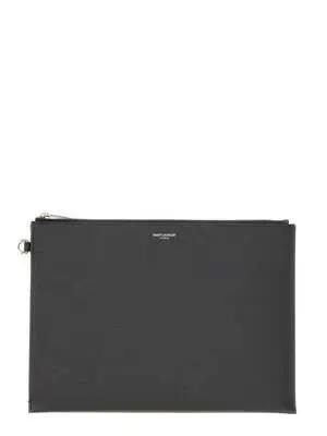 Saint Laurent Porta Tablet Con Zip