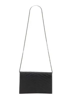 Saint Laurent Cassandre Chain Pouch - Black