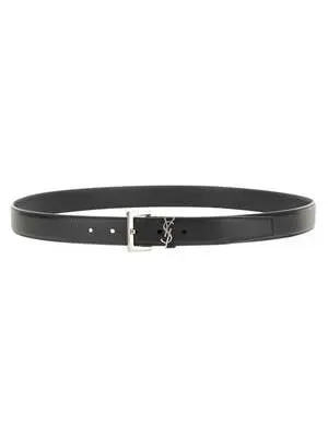 Saint Laurent Cintura Cassandre - Black