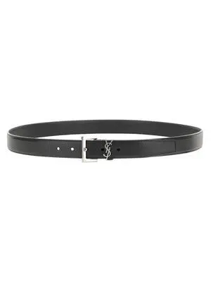 Saint Laurent Cassandre Belt - Black