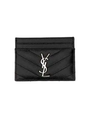 Saint Laurent Portacarte Cassandre - Black