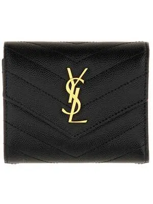 Saint Laurent Portafoglio Cassandre Matelassé Multi-fold