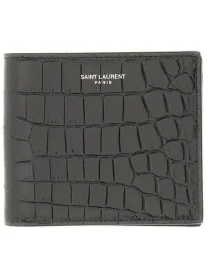 Saint Laurent Saint Laurent Men Portafoglio Bifold Black