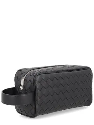 Bottega Veneta Woven Leather Clutch Bag - Black