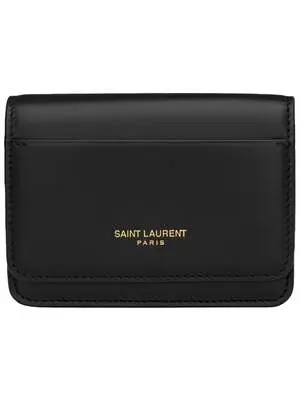 Saint Laurent Porta Biglietti Da Visita - Black