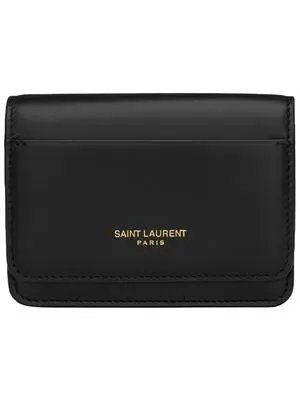 Saint Laurent Porta Biglietti Da Visita - Black