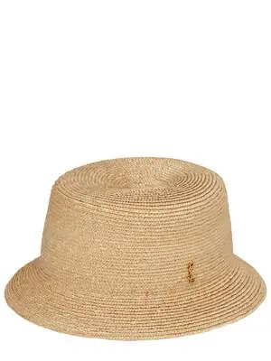 Saint Laurent Cappello Fedora In Paglia
