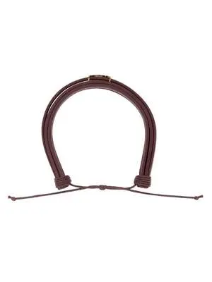 Saint Laurent Bracciale Con Logo Cassandre