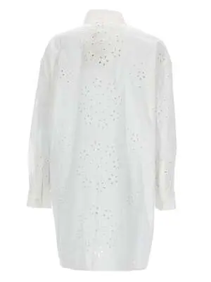 Herno Long Shirt With Perforated Pattern
