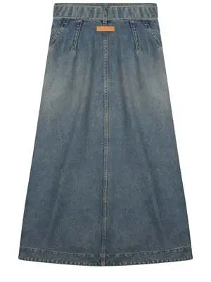 Dior Midi Skirt In Denim