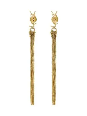 Saint Laurent Orecchini Con Logo