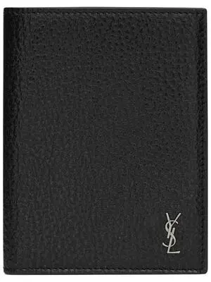 Saint Laurent Portacarte Con Cassandre - Black